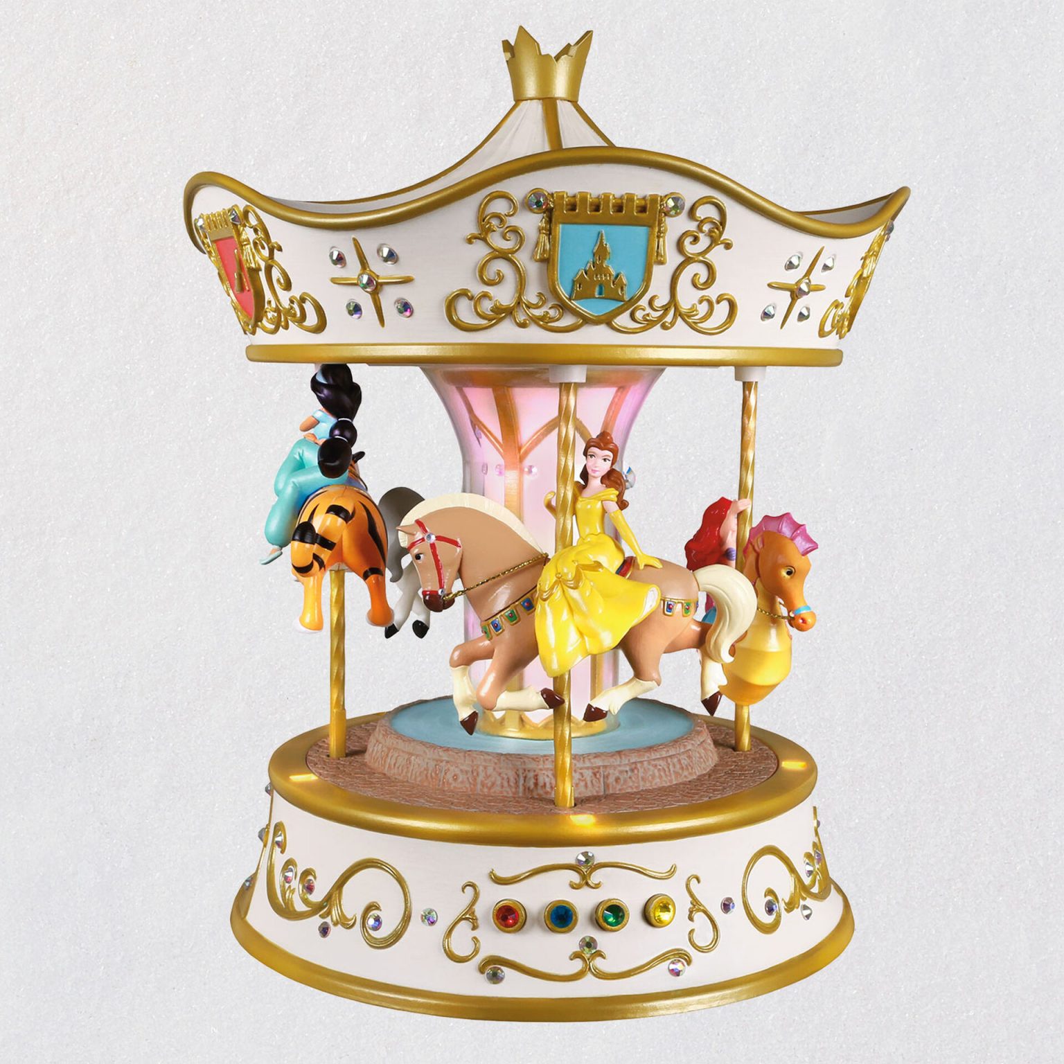 Disney Princess Dreams Go Round Carousel Musical Tabletop Decoration ...