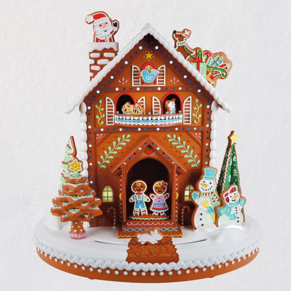 Deck the Gingerbread House Musical Tabletop Decoration With Light and ...