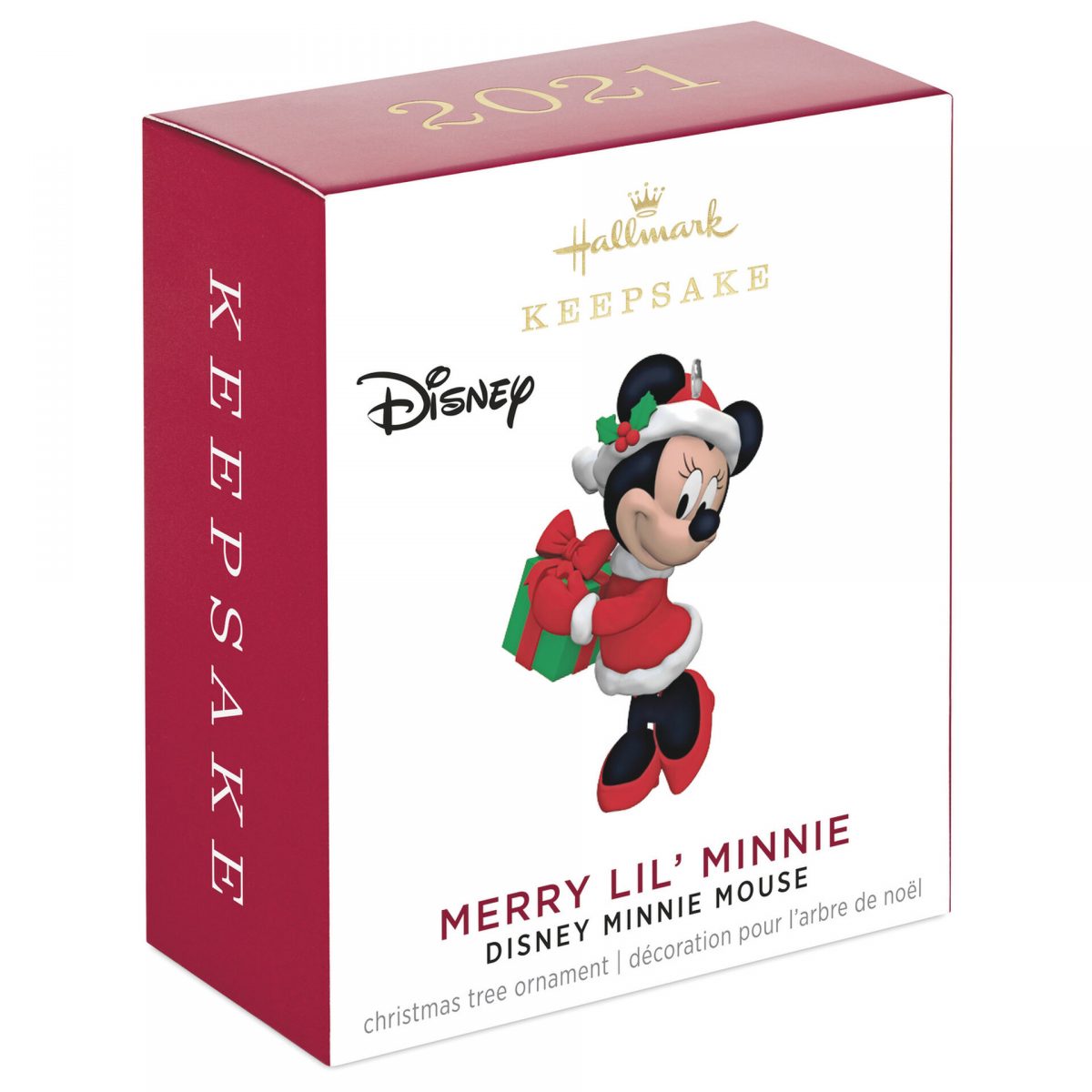 Mini Disney Minnie Mouse Merry Lil' Minnie Ornament 0.8" 2021 ...