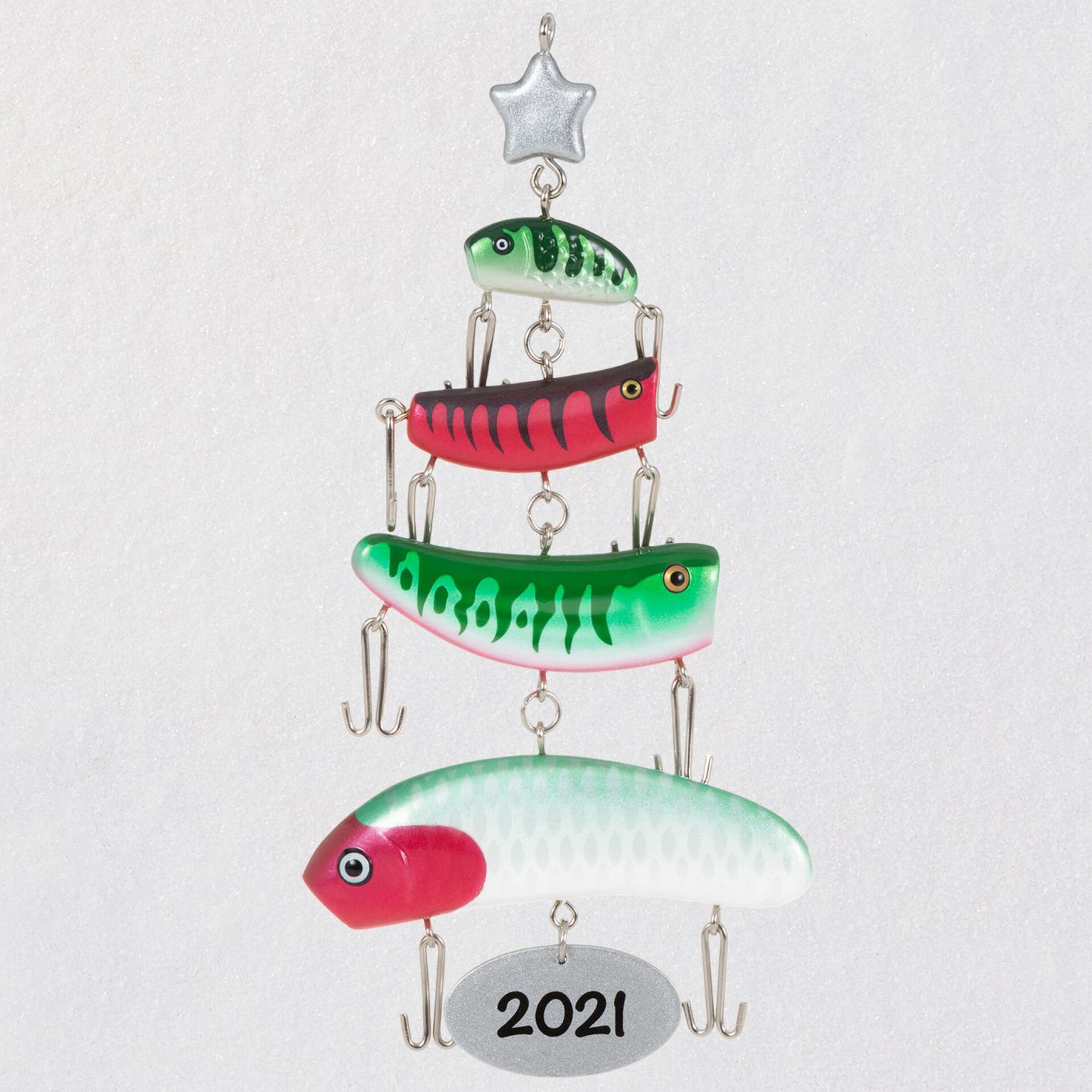 O Fishmas Tree Fishing Lures 2021 Ornament - Occasions Hallmark Gifts ...