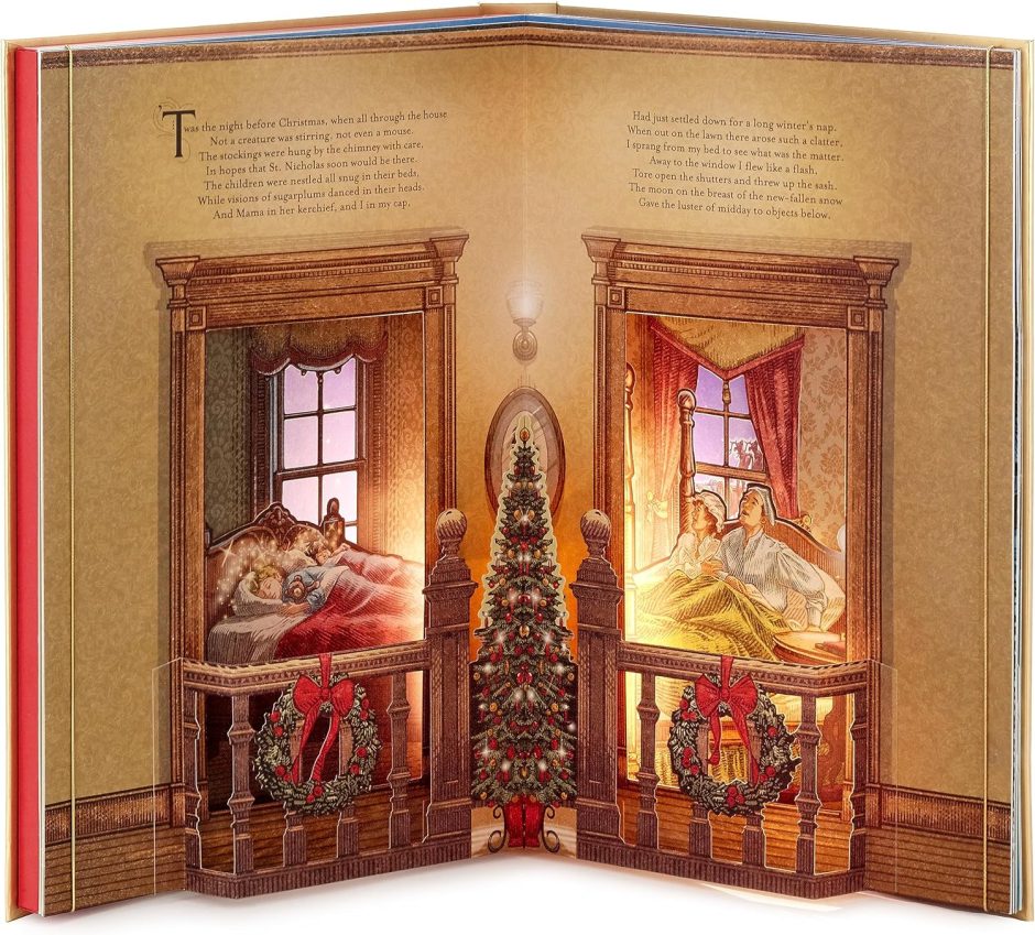 The Night Before Christmas Pop Up Book with Sound and Light - Occasions ...
